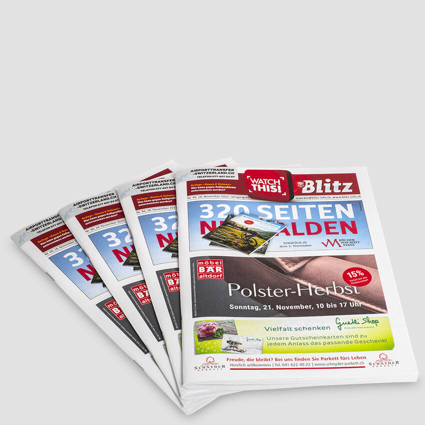 Druckerei Odermatt: Gratisanzeiger «Nidwaldner Blitz»